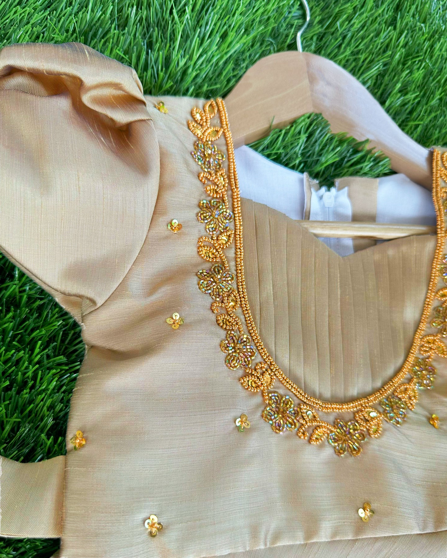 "Metallic Gold Shade Party Perfect Birthday Frock for Baby Girls ...
